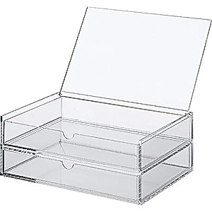 Acrylic Storage Large Case 2 Drawers