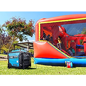 Pulsar PGD95BISCO Super Quite Dual Fuel 9500W Home Use Backup Portable Inverter Generator With Remote Control and electric start (CO, low battery and low oil Shutoff), RV ready