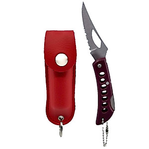 POLICE MAGNUM Red Pepper Spray Keychain Holster Combo Pack- Self Defense Made in The USA - 1/2oz Red Holster Pocket Knife