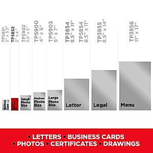 Scotch Thermal Laminating Pouches, 5 Mil Thick for Extra Protection, Professional Quality, 2.4 x 4.2-Inches, ID Badge without Clip, 100-Pouches (TP5852-100)