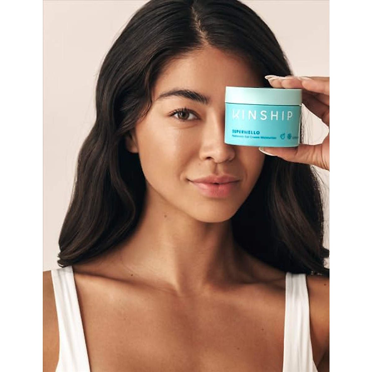 Kinship Supermello Hyaluronic Gel Cream Moisturizer – Nourish + Soothe Dry Sensitive Skin – Lightweight, Hydrating Face Lotion – Plump + Smooth – Reduce Redness – Daily Use Clean Skin Care (1.75 oz)