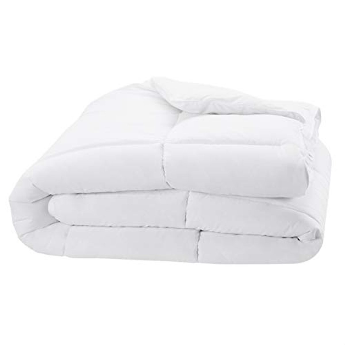 Amazon Basics Down Alternative Bedding Comforter Duvet Insert, Full/Queen, White, Light
