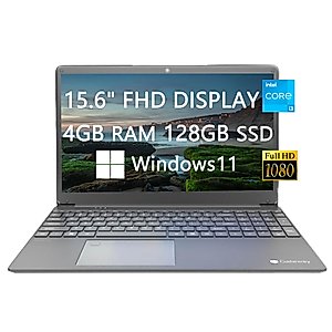 Gateway 2023 Newest Upgraded Laptops for College Student & Business, 15.6 inch FHD Computer, 11th Gen Intel Core i3-1115G4, 4GB RAM, 128GB SSD, Fast Charge, Webcam, Windows 11, LIONEYE HDMI Cable