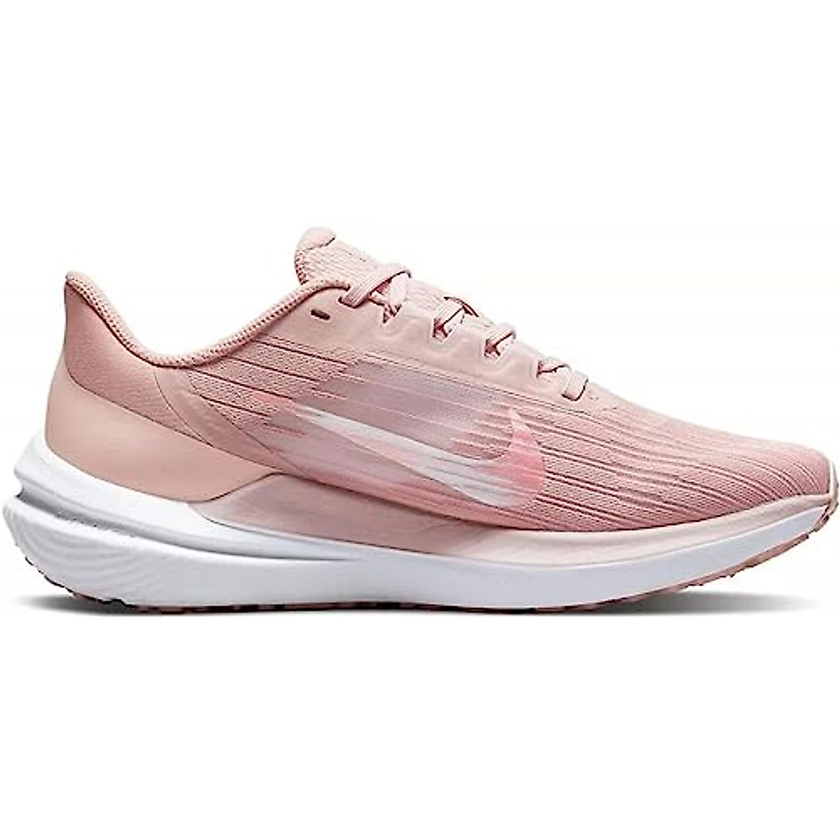 Nike Women's Air Winflo 9 Running Shoes, Pink Oxford/White/Barely Rose, 8