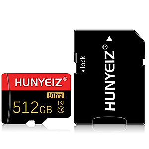 512GB Micro SD Card with Adapter High Speed Class 10 Memory Card for Game Console,Android Smartphone,Digital Camera,Tablet and Drone