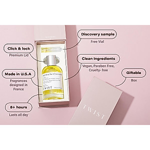 Twist - Red Velvet No. 4 - Eau De Parfum Inspired by MFK Baccarat Rouge 540, Long-Lasting Perfume For Women & Men, Paraben Free, Vegan, Clean Ingredients, Unisex - Spray 100 ml | 3.4 fl. oz.