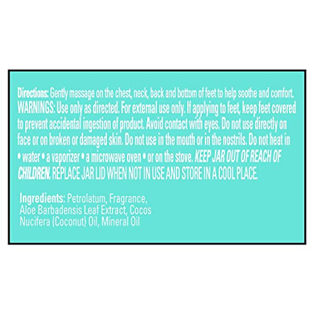 Vicks BabyRub, Chest Rub Ointment with Soothing Aloe, Eucalyptus, Lavender, and Rosemary, from The Makers of VapoRub, 1.76 oz, 6 Count (Packaging May Vary)