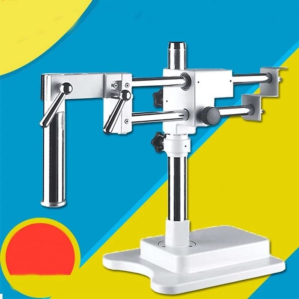 ZYZMH Microscope Gimbal Support Arms Double Pole Rotate 360 Degrees Lifting Bracket Stand Universal Bracket (Color : A, Size : See figure)
