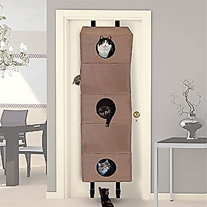 K&H Pet Products Hangin' Cat Condo Large Tan 23" x 16" x 65" Cat Furniture