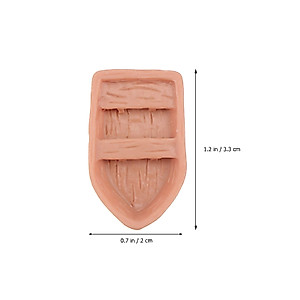 12pcs Miniature Boat Resin Crafted Row Boat Model Rustic Sailing Boat Fairy Garden Supplies for DIY Craft Projects Kids Bonsai Random Color