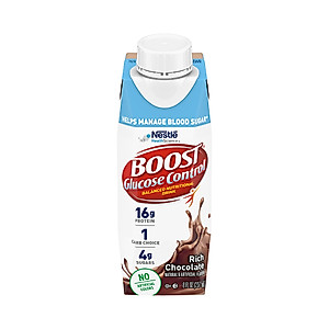 Nestle Boost Glucose Control Balanced Nutritional Drink Chocolate 8 oz Carton 24 Ct