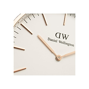 Daniel Wellington Classic Sheffield 40mm Men's Watch, DW Classic Leather Rose Gold Watch for Men