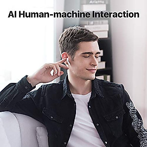 TicPods 2 Pro Plus True Wireless Earbuds Independent Connection Bluetooth 5.0 with Dual-Mic Semi-in-Ear Design Voice Assistant Head Gesture Touch Controls IPX4 Water Resistant 20H Battery, Ice