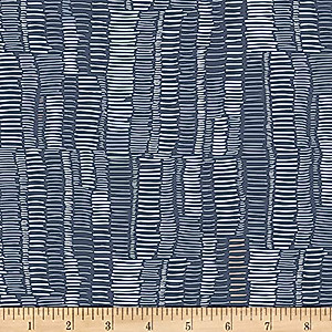 Art Gallery Fabrics Art Gallery Stargazer Interrupted Signal Fabric, Blue