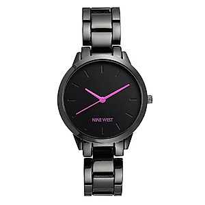 Nine West Women's Gunmetal Bracelet Watch, NW/2435PRGY