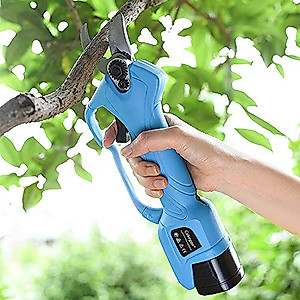 Electric Pruning Shears, 1 Inch Cordless Pruner, 25mm Power Pruner, 2 x 2Ah Lithium Batteries, Battery-Powered Pruning Shears for Tree Branch, 6-8 Working Hours