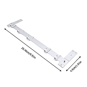 Zerodeko 1 Set Towel Rack Makeup Organizer Telescopic Towel Rack Shampoo Holder Metal Shelving Wall Mounted Shelf Shelves Wall Mounted Bright Silver Slippers Shelf Slippers Rack Storage Set