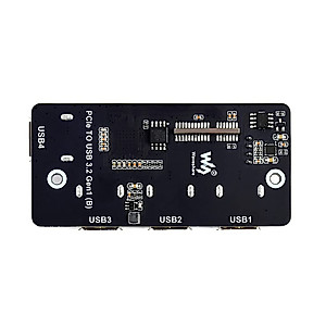 PCIe to USB 3.2 Gen1 Adapter Designed for Raspberry Pi Compute Module 4 IO Board(CM4), 4X High Speed USB Ports,Compatible with USB 3.0/2.0/1.1