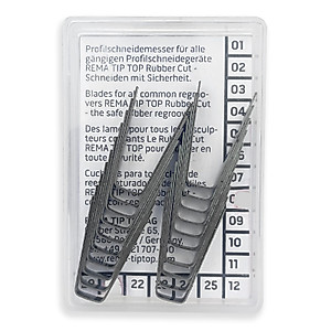 Rema Tip Top 20 W-3 Tire Regroover Angle Edge Blades, 6-8mm Wide, up to 10mm deep, W Fix 3