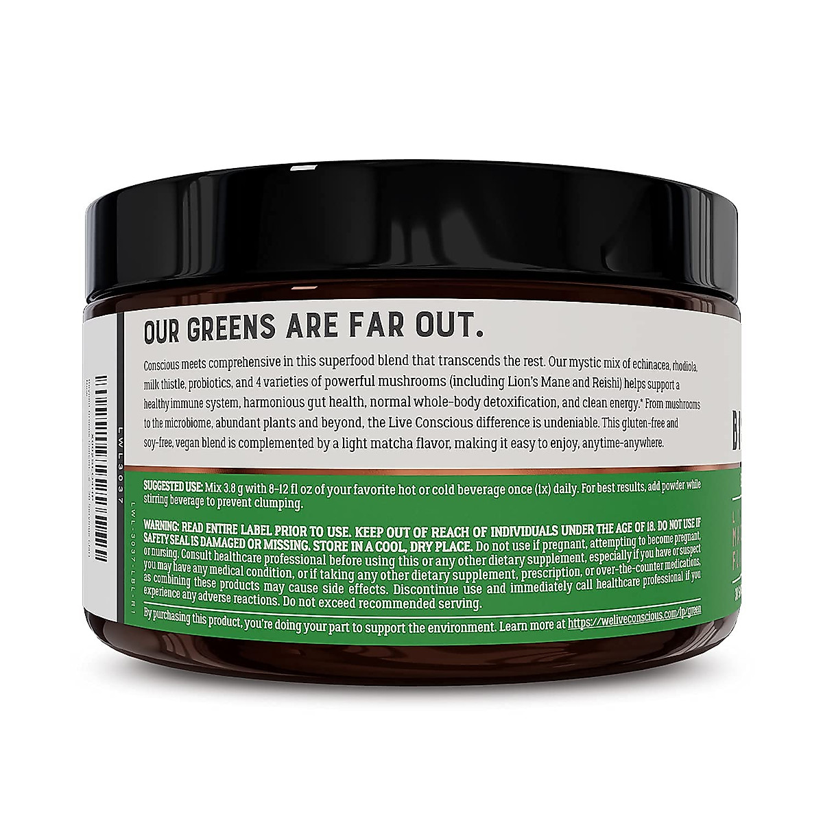 Live Conscious Beyond Greens Concentrated Superfood Powder & Organic Pea Protein Powder - Vanilla Dream Flavor | Immune System Boost & Gut Health + Metabolism & Muscle Support