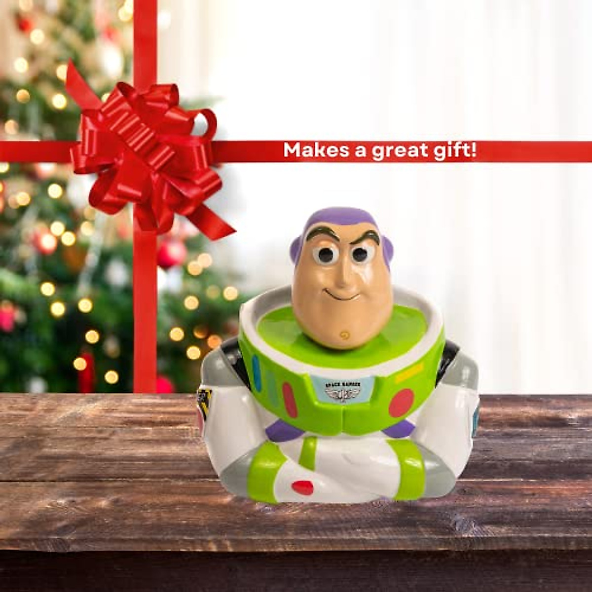 Toy Story Buzz Lightyear Piggy Bank for Kids, Large Coin Bank