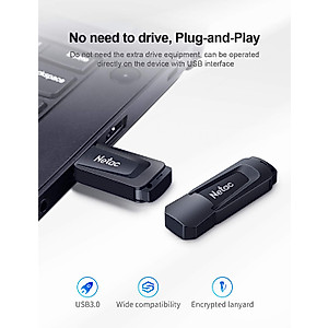 Netac Thumb Drive 32GB Flash Drive 3.0 USB Sticks 32GB Jump Drive, Read Speeds up to 90MB/s