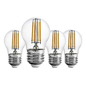 12 Volt 24 Volt Low Voltage G15 LED Light Bulb RV Camper Marine landscape 2W 250lm Edison Incandescent Bulb 25W Off Grid Solar Battery System Lighting Standard E26 Base Warmwhite 2700K (Pack of 4)