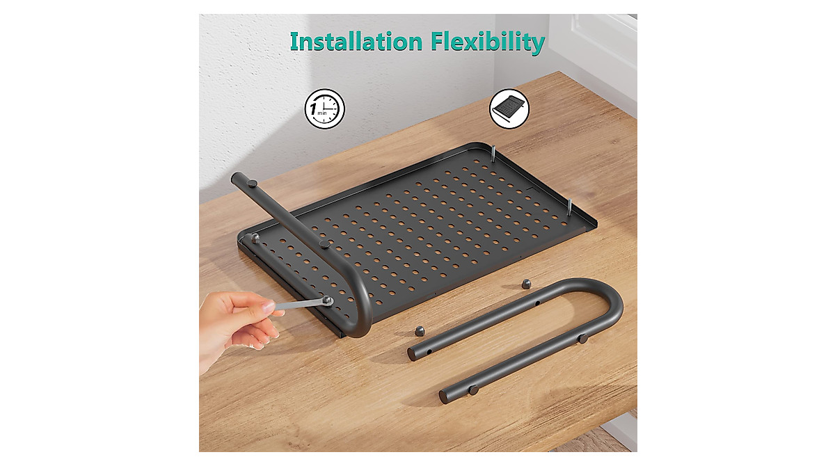 WALI Monitor Stand Riser - 4-inch Ergonomic Laptop & Monitor Holder