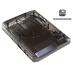 Retro Game Restore 432456 MD Body Replacement Shell, Clear Smoke for Mega Drive