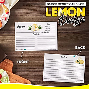 50-Pack Durable Recipe Cards 4x6 |Double Sided Recipe Cards | Chicken Recipe Cards|10pt Matte 4x6 Recipe Cards |Large 4x6 recipe cards double sided for Easy Writing| Recipe Cards for Bridal Shower