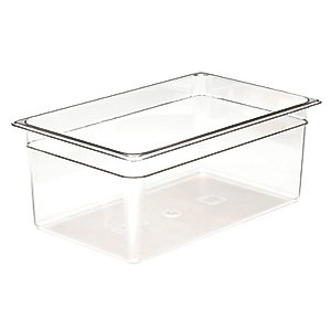 Cambro Camwear 18CW135 Food Pan, 1/1 by 8-Inch, Clear