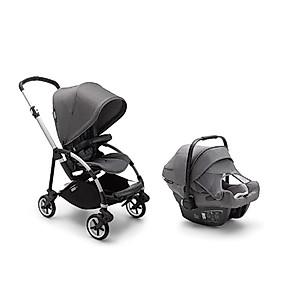 Bugaboo Bee 6 Stroller and Bugaboo Turtle Air by Nuna Car Seat - Grey Mélange