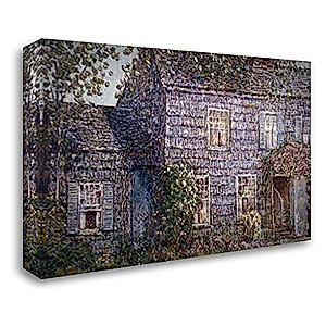 ArtDirect Hutchison House, East Hampton, Long Island 48x32 Huge Gallery Wrapped Canvas Museum Art by Hassam, Childe