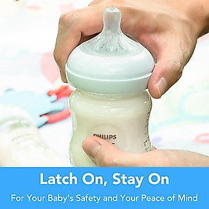 Premium Replacement Baby Bottle Nipple Rings for Philips Avent Bottle, Compatible Screw Bottle Collars for Avent Natural Plastic and Glass Bottles, BPA-Free, Secure Latch, Baby-Safe, 4-Pack