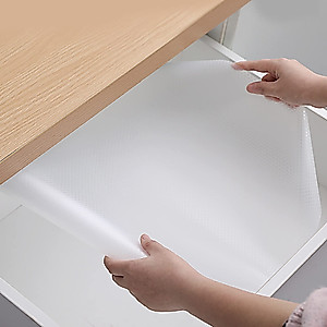 Ninofire Shelf Liner, Non-Slip Drawer Mat, No Odor Cabinet Drawer Liner, Waterproof Non-Adhesive EVA Cupboard Pad, Washable Refrigerator Mat, Oil-Proof for Kitchen Storage Desks (11.8 in * 10' ft)