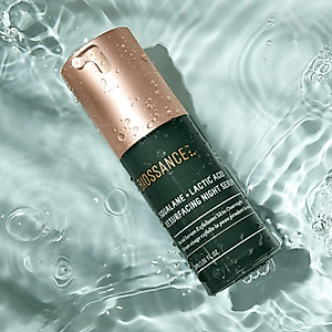 Biossance Squalane + Lactic Acid Resurfacing Night Serum. An Exfoliating AHA to Soften and Smooth Skin, Diminish Fine Lines and Brighten Complexion (1.0 ounces)