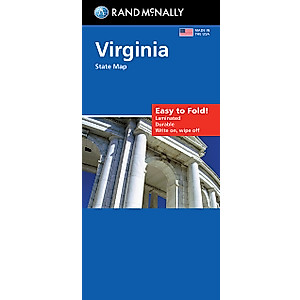 Rand McNally Easy to Fold: Virginia State Laminated Map