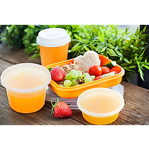 Glotoch 24 Pack 16 oz. (2 Cups) Plastic Food and Drink Storage Containers Set with Lids - Microwave, Freezer & Dishwasher Safe Eco-Friendly, BPA-Free, Reusable & Stackable