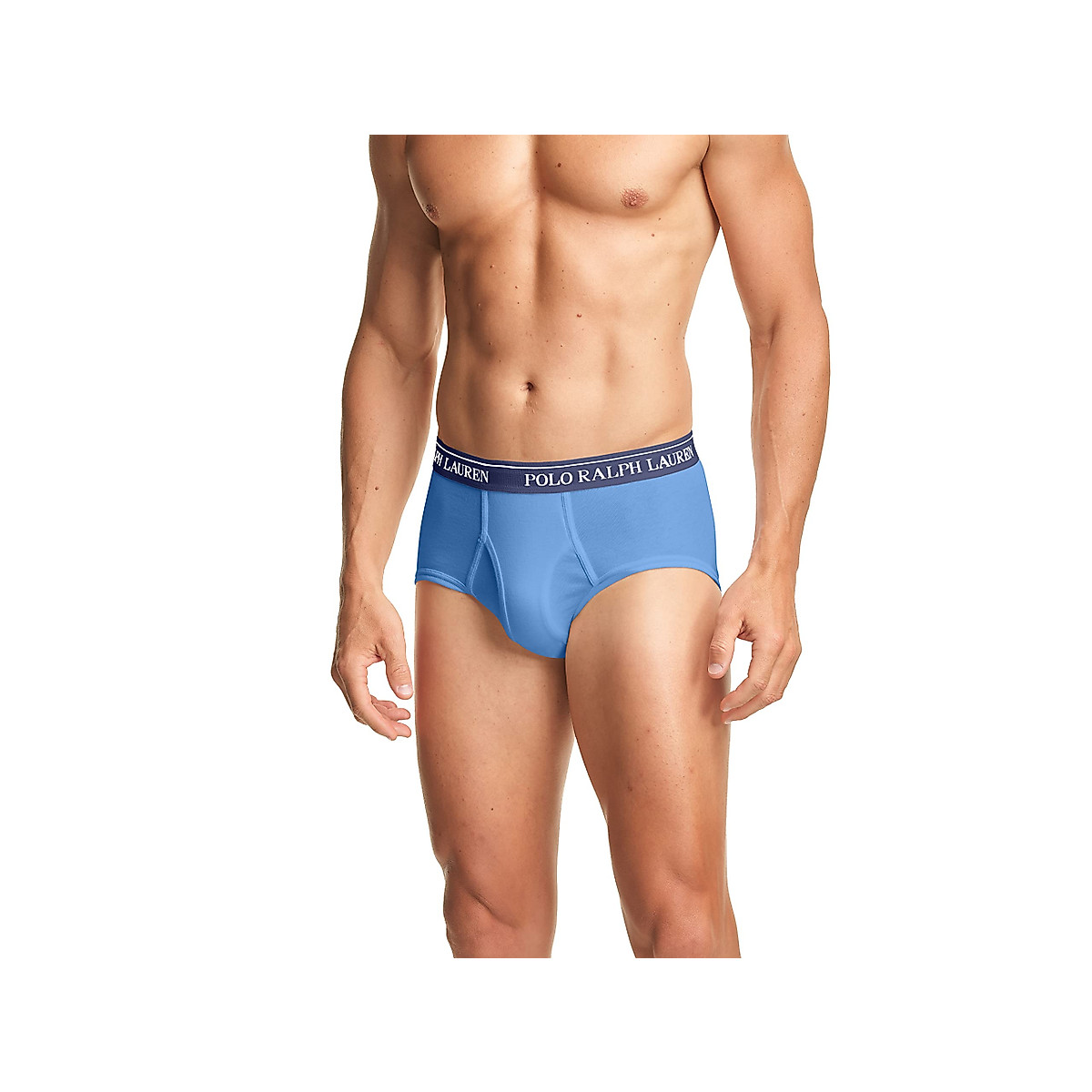 POLO RALPH LAUREN Men's Classic Fit Cotton Briefs 3-Pack, Aerial Blue/Rugby Royal, Rugby Royal/Aerial Blue, Cruise Navy/Red, X-Large