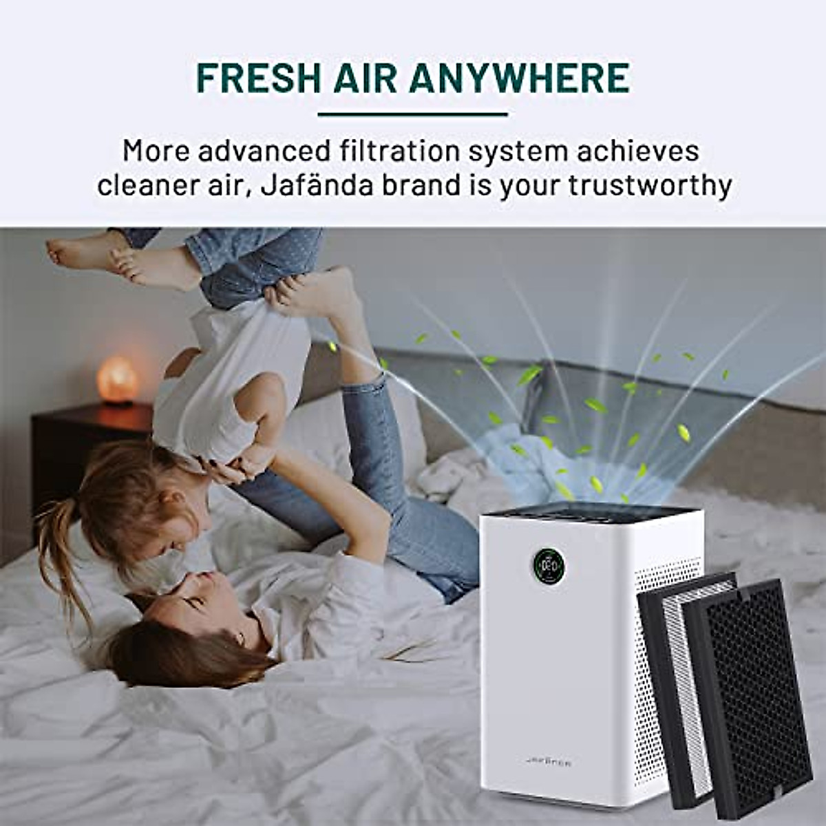 Jafanda Air Purifiers 2X Filter Replacement,True HEPA and Activated Carbon 2X Filter, Made for JF260 Air Purifiers