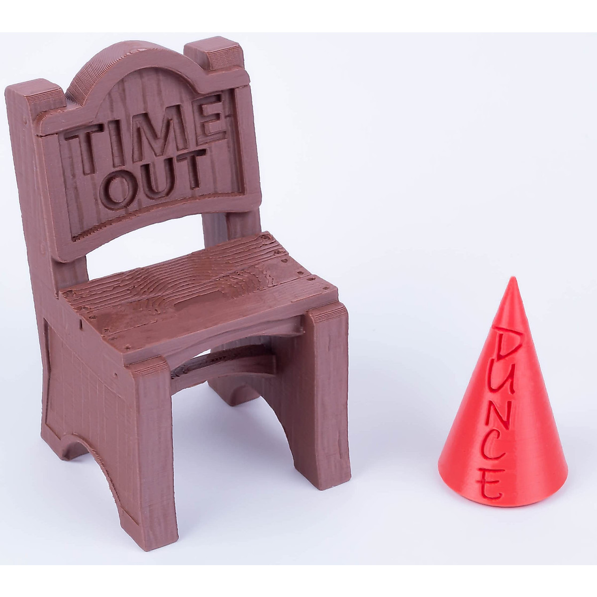Chair of Shame with a Dunce Cap, Time Out Chair, Dice Jail for Poorly Rolling Dice, 3D Vikings (3 Pack)