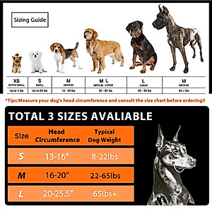 ZOHAN Dog Ear Muffs for Noise Protection, Comfort Dog Noise Cancelling Ear Muffs with Fast Snap Lock for Fireworks, Thunder, Vacuums(Black,S)