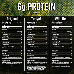 Jack Link's Beef Sticks - Includes (9) Original, (7) Teriyaki, (4) Wild Heat‚ Protein Snack, No Added MSG – 0.92 Oz. (20 Count)