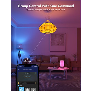 Govee Smart Light Bulbs, 1200 Lumens Dimmable BR30 Bulbs, RGBWW Color Changing Light Bulbs, WiFi LED Bulbs, 16 Million Colors, Work with Alexa, 2 Pack