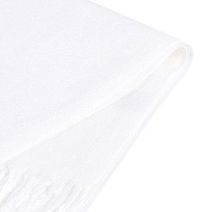TZ Promise Pashmina Wedding Large Soft Plain Shawl/Wrap/Scarf for Women (White)