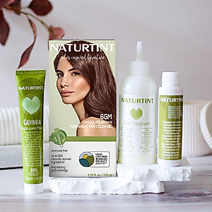Naturtint 6GM Chocolate Brown Permanent Hair Color (Pack of 1), Ammonia Free, Vegan, Cruelty Free, up to 100% Gray Coverage, Long Lasting Results (Packaging may vary)