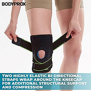 Bodyprox Knee Brace with Side Stabilizers & Patella Gel Pads for Knee Support
