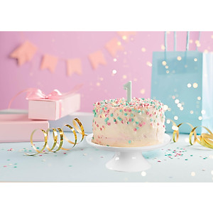 GRUPO MIRANDINHA Acrylic Round Cake Stand Cupcake Stand Candy Stand (White)