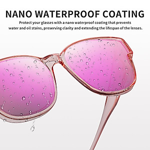 GEGURI Polarized Sunglasses Fit Over Glasses for Men Women, Oversized Square Sun Glasses UV400 Protection Shades