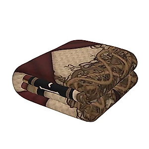 AuHomea Country Primitive Barn Star Wreath Super Soft Throw Blanket 40"x50" Lightweight Fluffy Flannel Fleece Blanket for Couch Bed Sofa Travelling Camping for Kids Adults